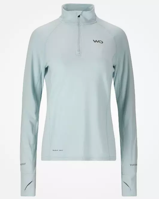 Wolling W Melange Performance Midlayer "Winter Sky" - Workout - S-1.no