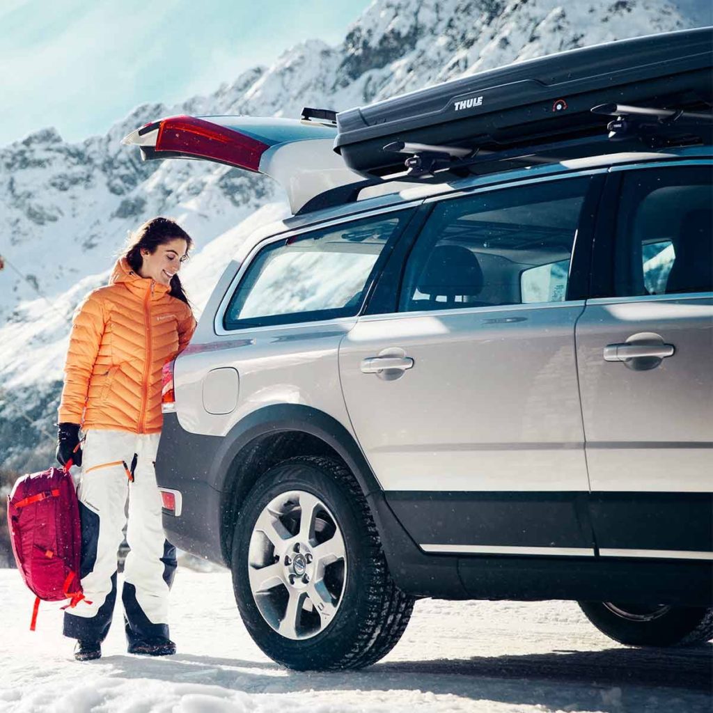 Thule Takboks - Skiboks - Bagasjeboks Thule Flow 606 sort blank 410L - BG BILREKVISITA AS