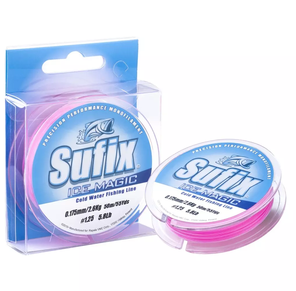 Sufix Ice Magic Hvit/Rosa 50m 0,225mm - CANYON JAKT & FISKE AS