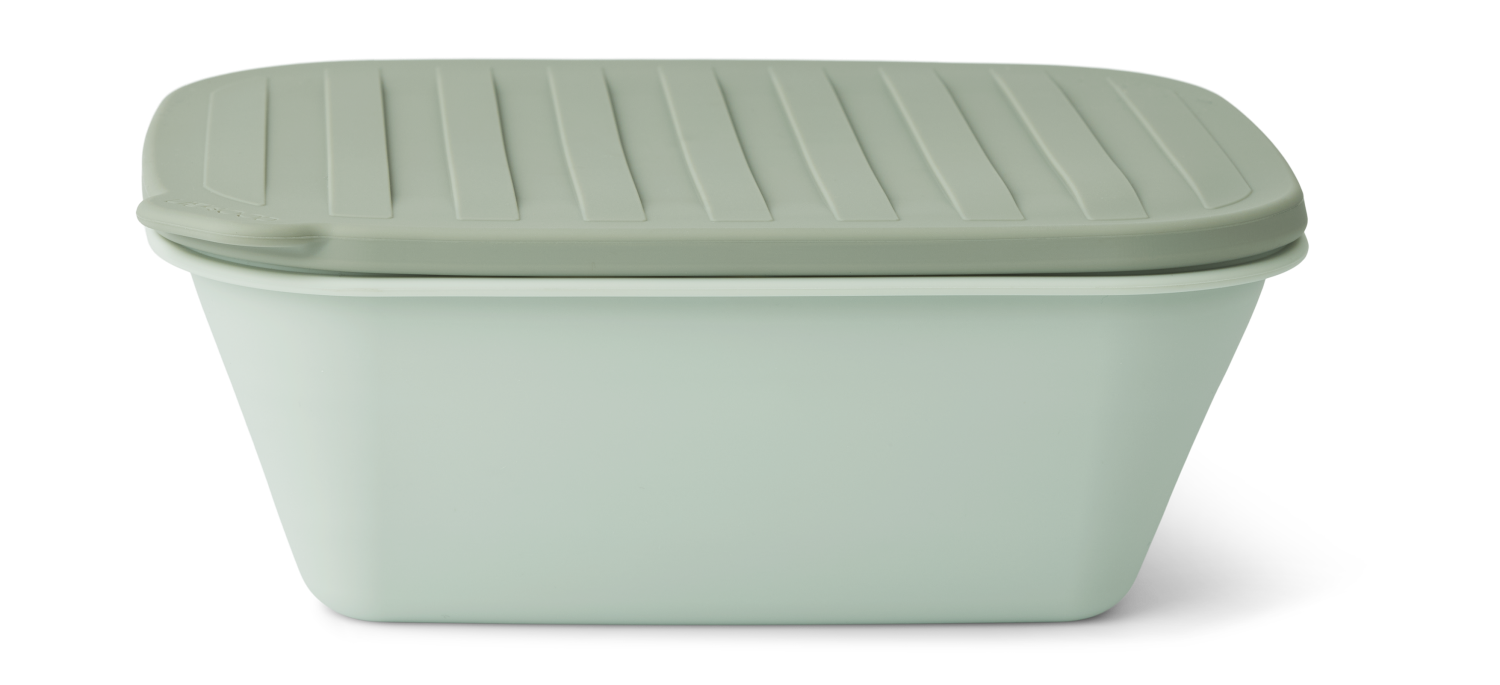 Liewood - Franklin Foldable Lunch Box - Dusty Mint and Faune Green ...