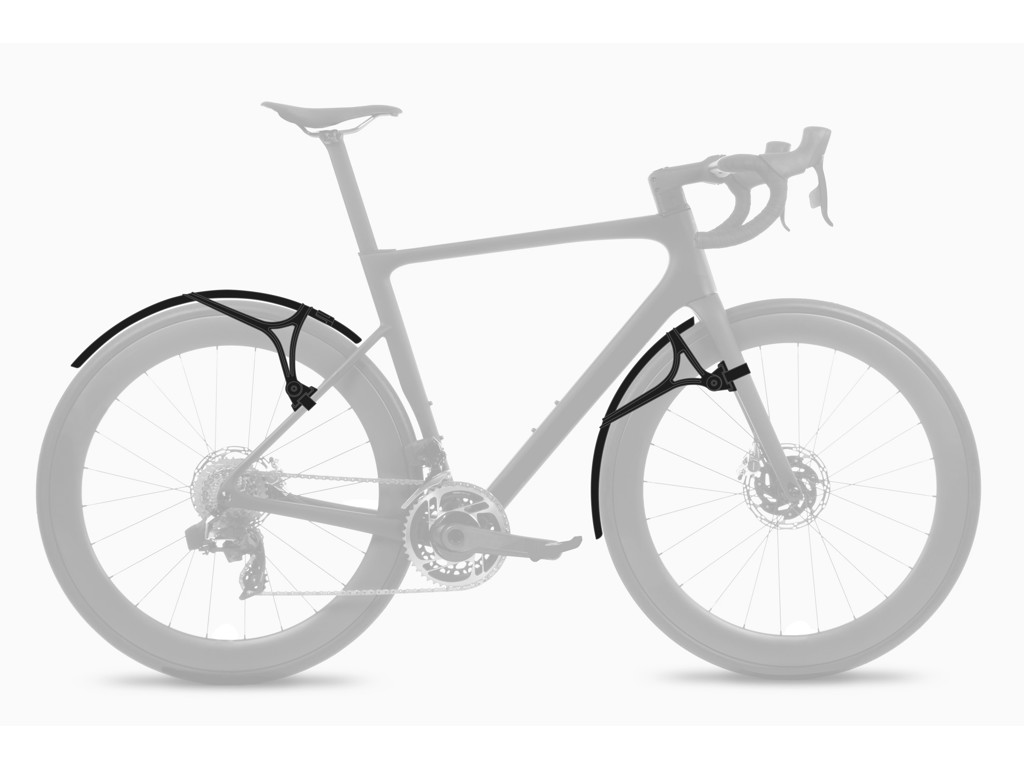 ZÉFAL Mudguard Shield R35 Set Front and rear 700c Black - Trek Bergen