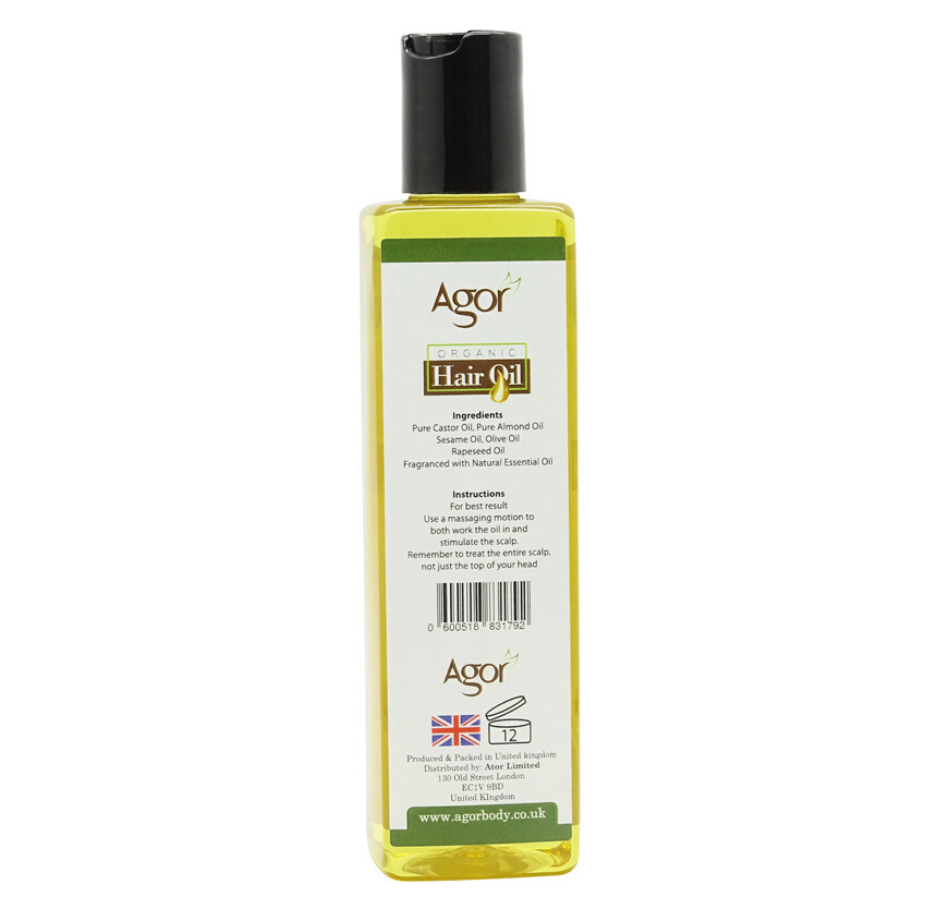 Agor Organic Hair Oil 250ml - AFRO AFRICA SHOP AS