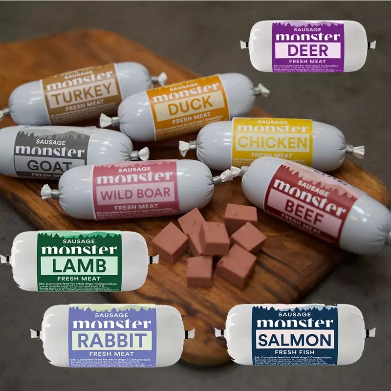 Monster Dog Sausage Chicken 200 G - Pets ZooTropia AS